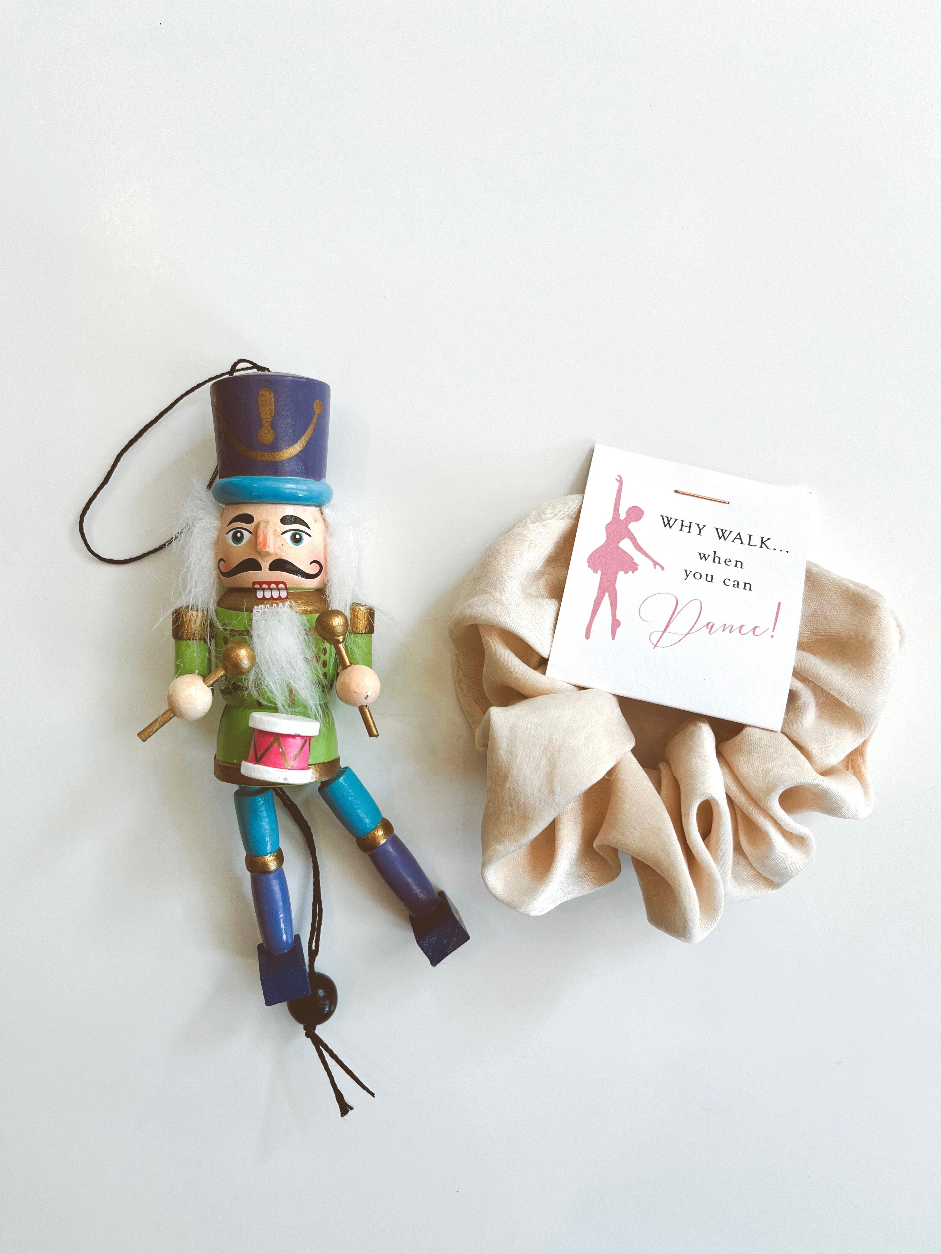 Scrunchie and Nutcracker Puppet Ornament Bundle – En Pointe and Co